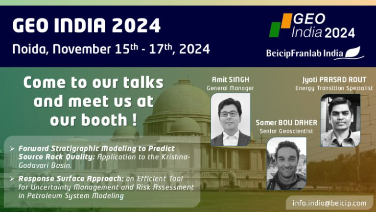 Beicip-Franlab GEO INDIA 2024 - 15-17 November | Noida - Beicip-Franlab